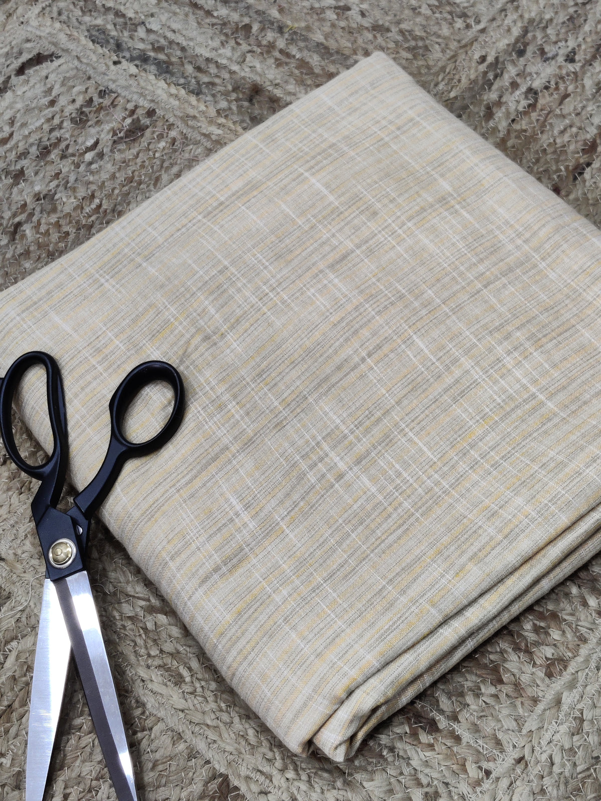 Light Beige Shaded South Cotton Fabric | Antriksh store